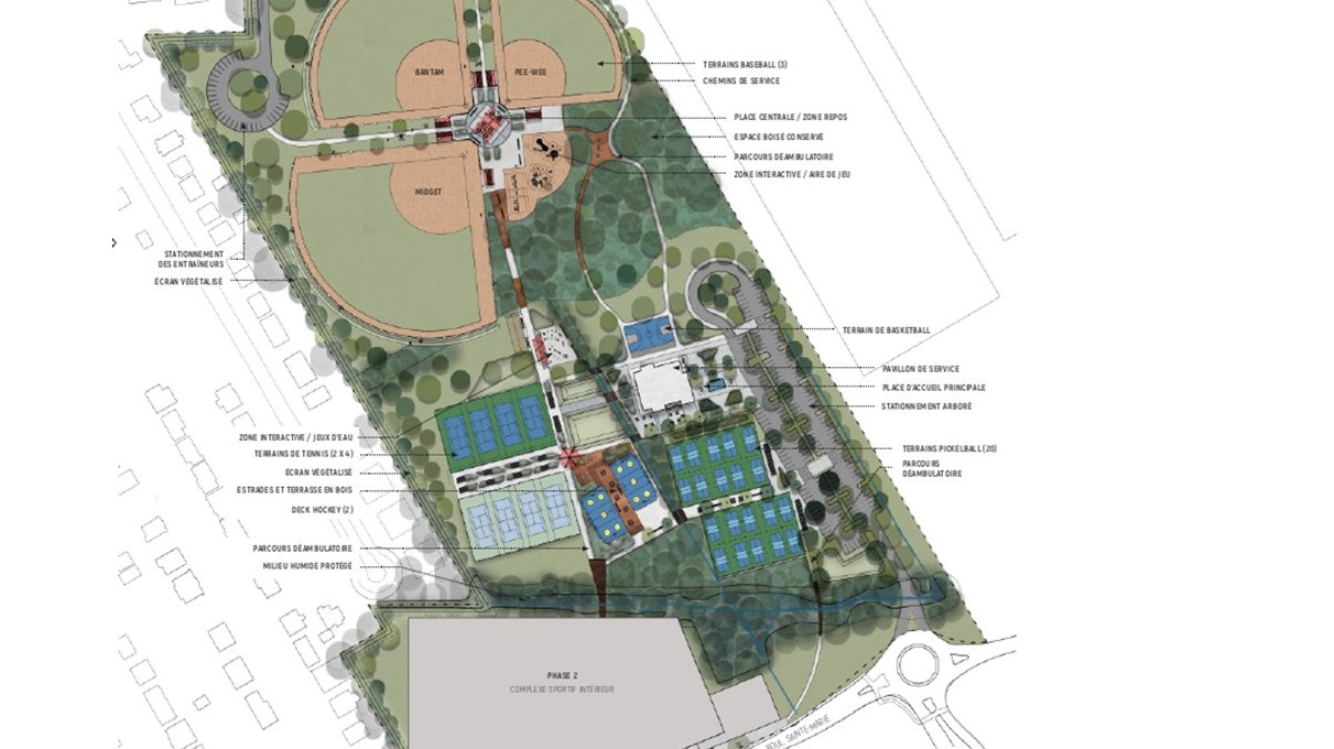 Salaberry-de-Valleyfield dévoile les détails du futur parc multisport