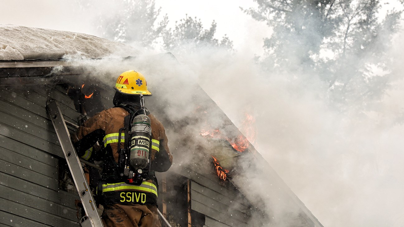 A residence caught fire in Vaudreuil-Dorion