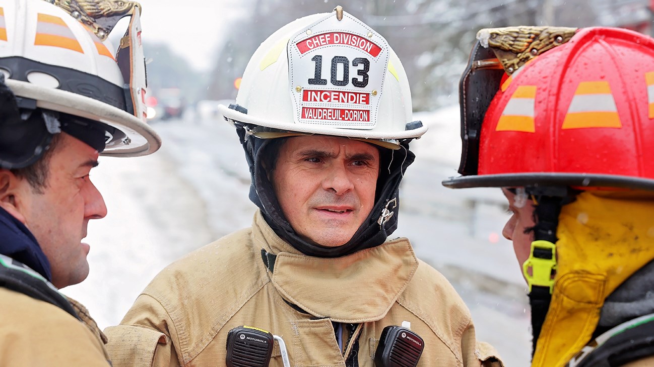 A residence caught fire in Vaudreuil-Dorion