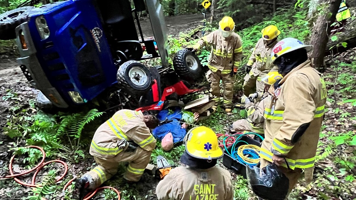Une formation hors route pour les pompiers de Saint-Lazare