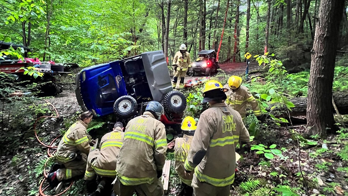 Une formation hors route pour les pompiers de Saint-Lazare