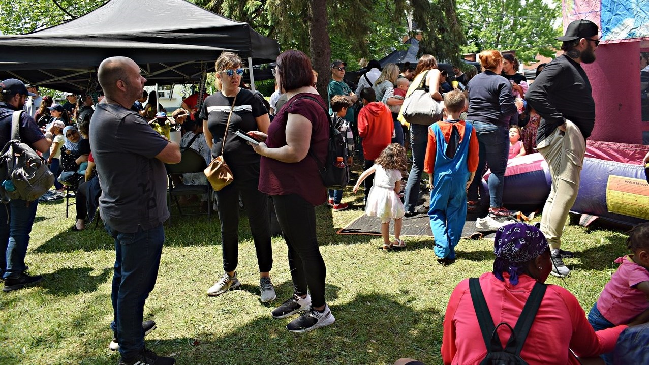 Superhero barbecue draws 400 families to Schiefke's riding office
