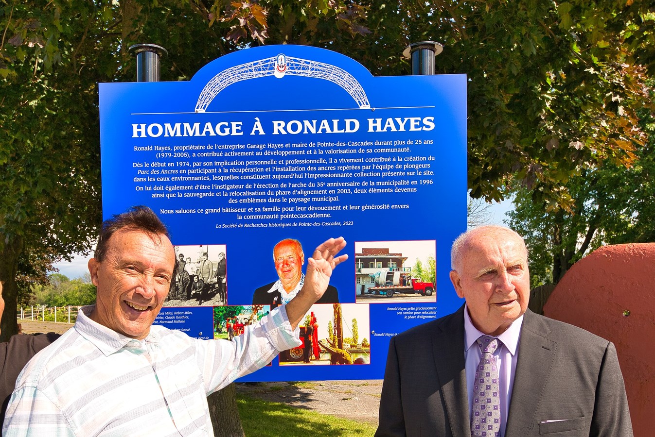 Tribute to Ronald Hayes and inauguration of the Gracien anchor