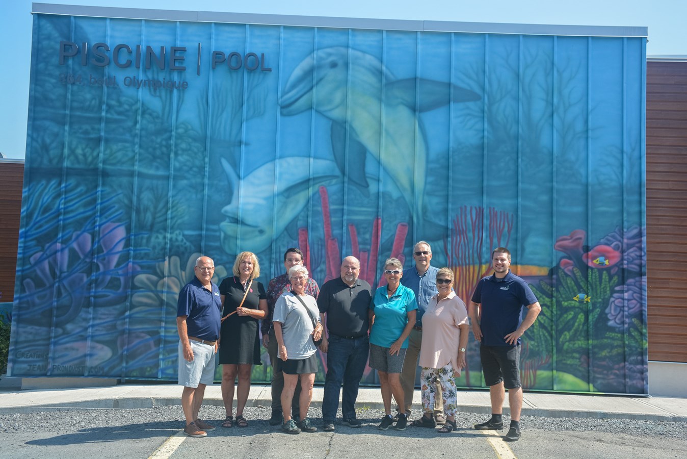 The Town of Pincourt inaugurates its "Jeu dans l'océan" mural