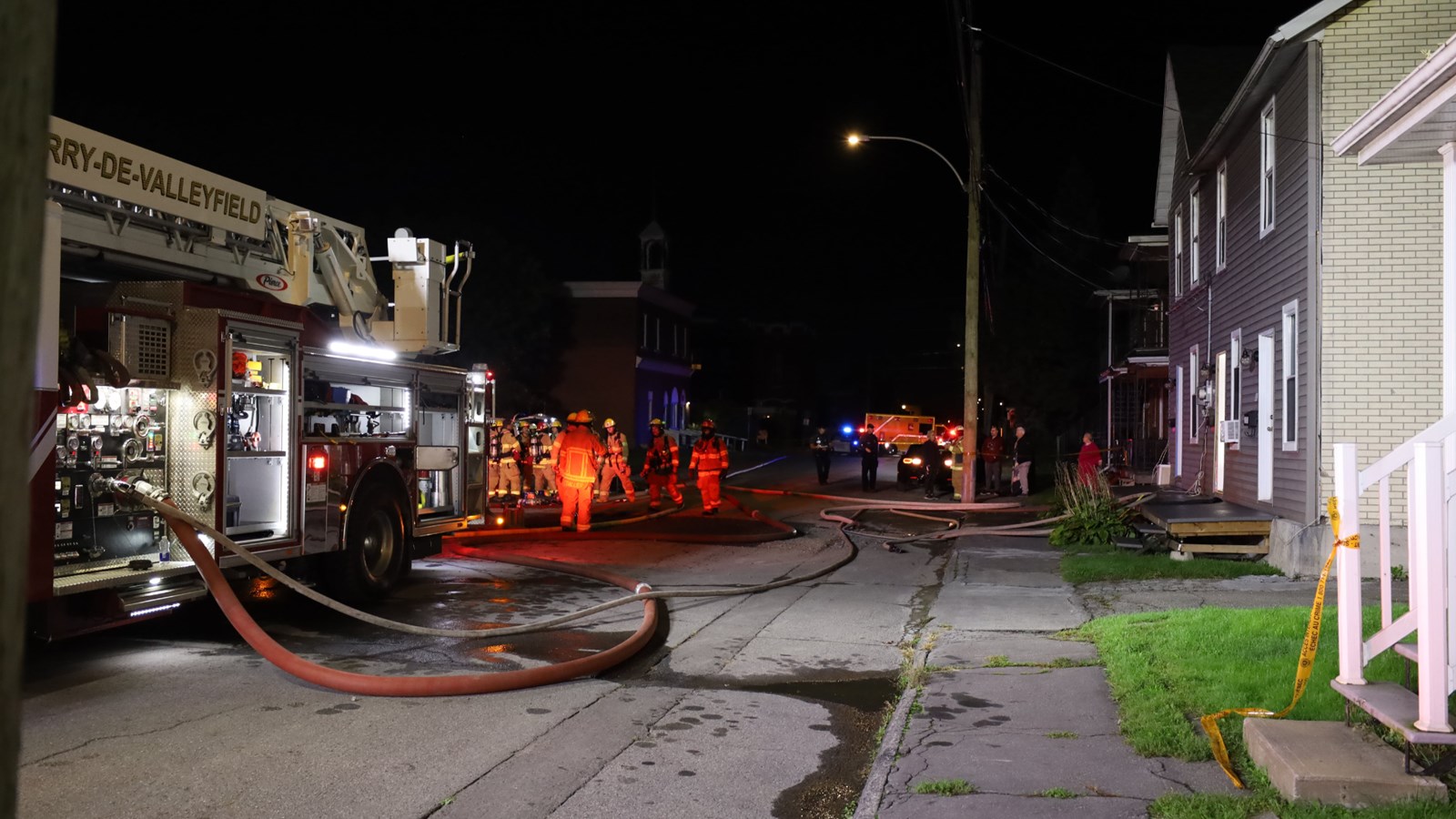 Incendie dans un triplex de la rue Cousineau à Salaberry-de-Valleyfield