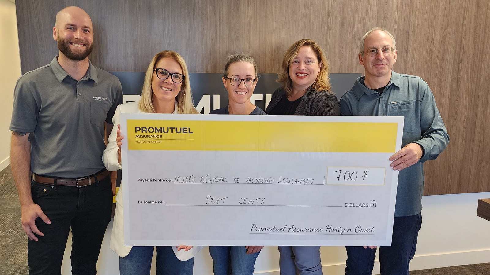 Promutuel Assurance remet 50 000$ à des organismes de Vaudreuil-Soulanges