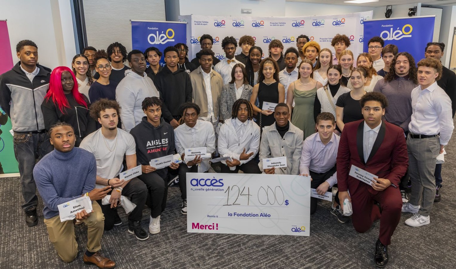 Four student athletes rewarded by the Aléo Foundation