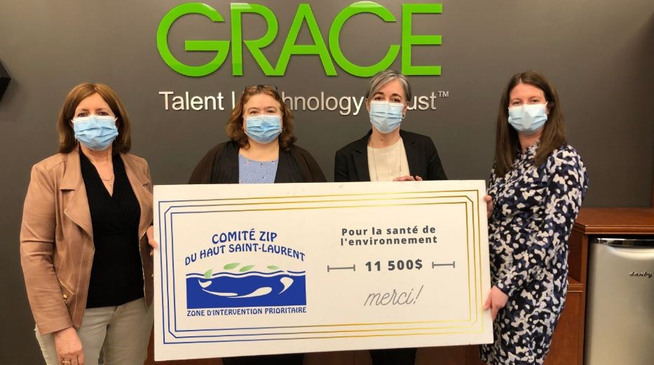 Ils ont souligné l'implication communautaire de l'entreprise GRACE