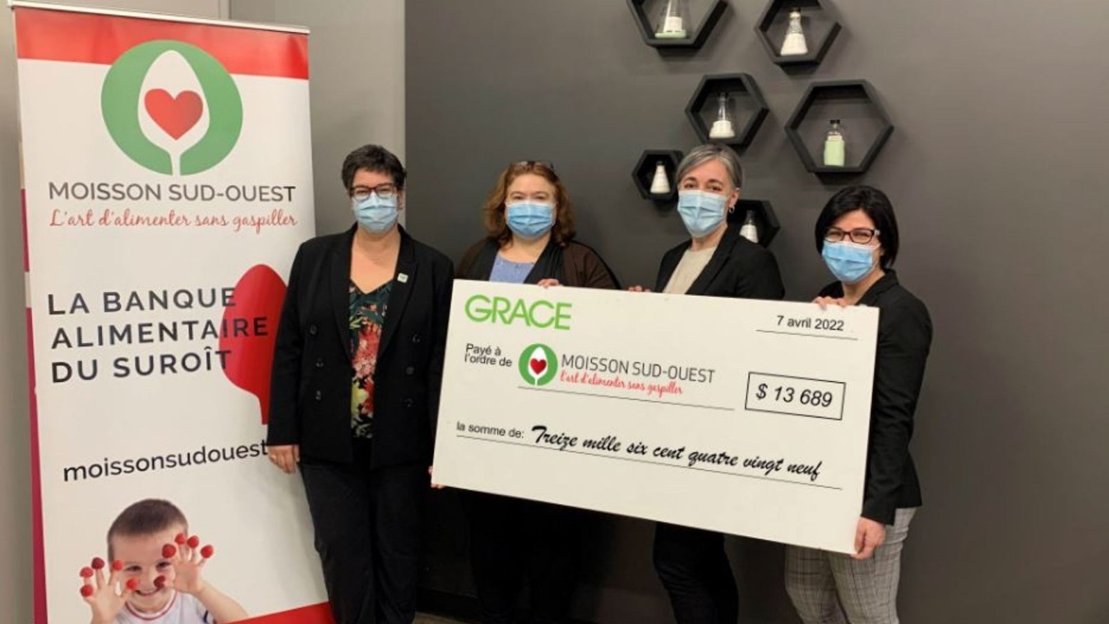 Ils ont souligné l'implication communautaire de l'entreprise GRACE